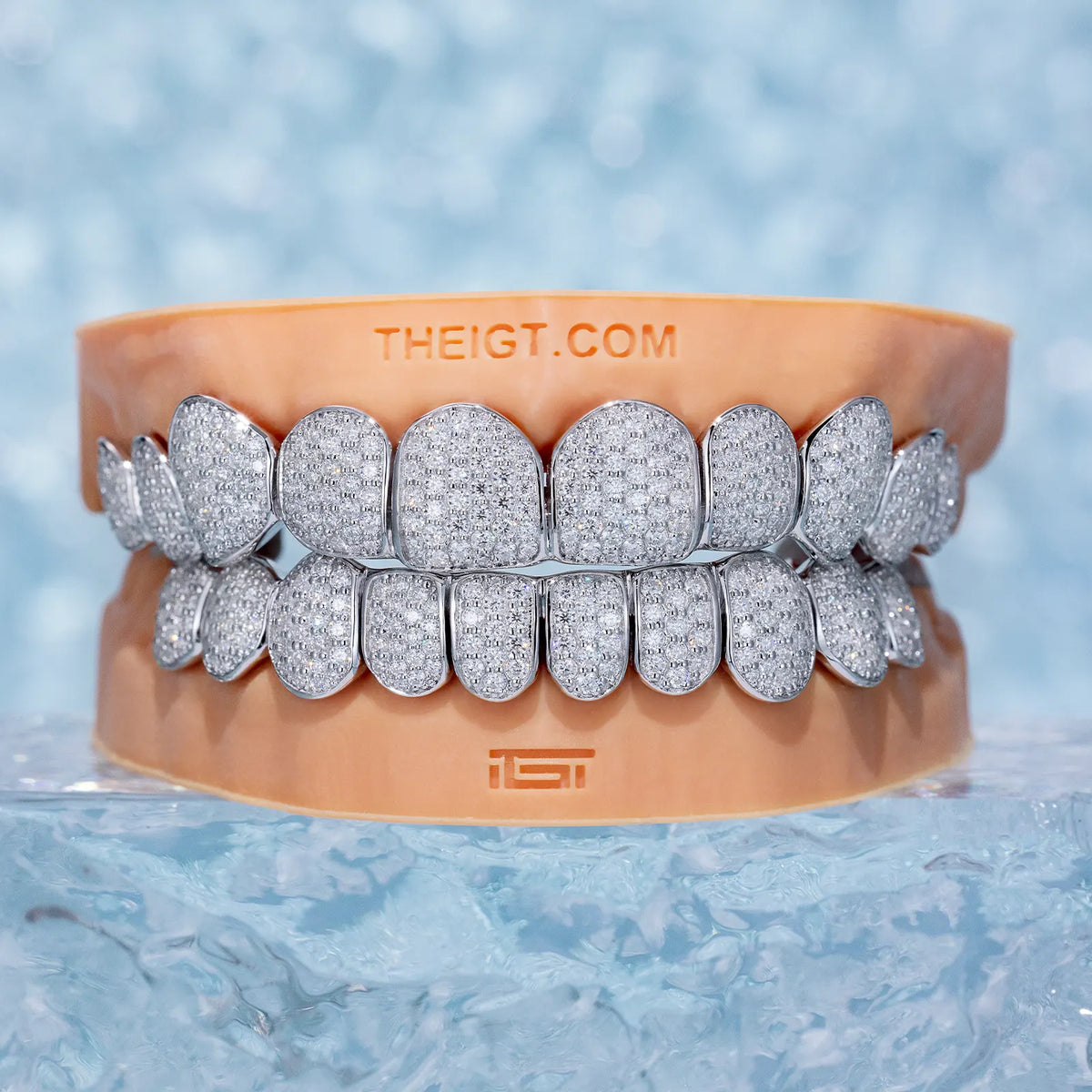 CUSTOM FULLY ICED HONEYCOMB SETTING GRILLZ – ICEGIANT