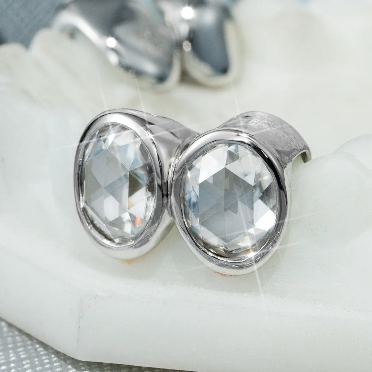 Custom Unique Single Oval Moissanite Grillz – ICEGIANT