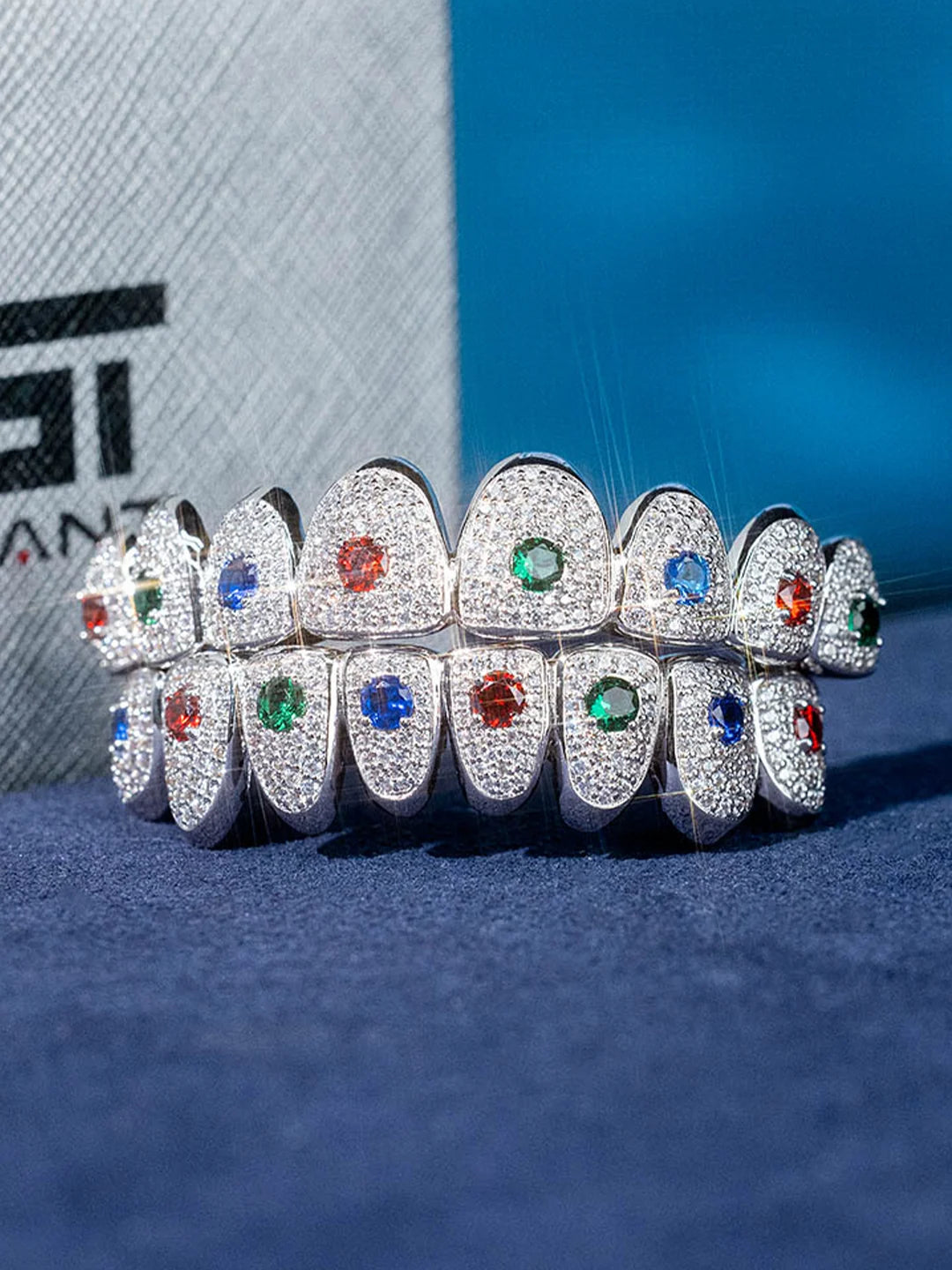 CUSTOM COLORED GEMSTONE GRILLZ – ICEGIANT