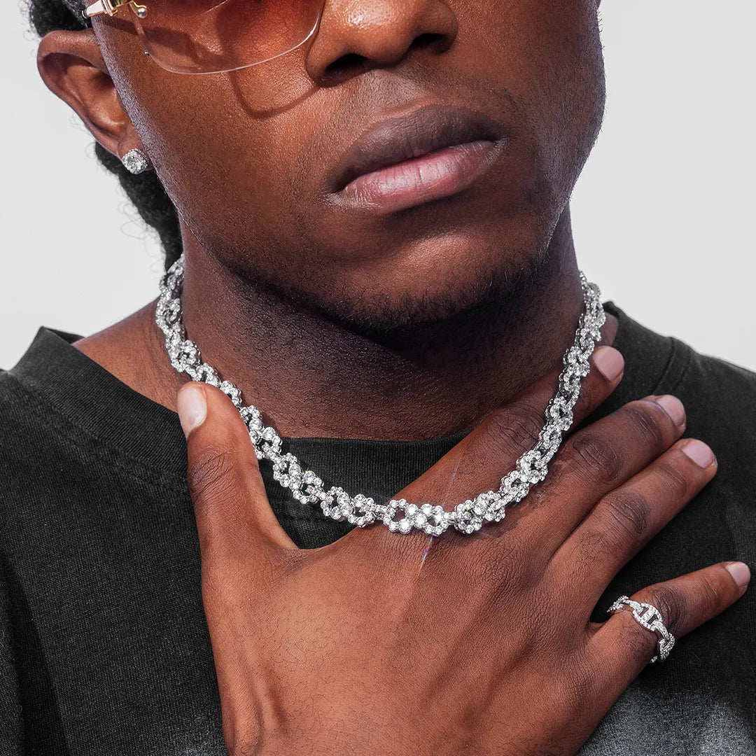 10MM Moissanite Infinity Link Chain Or Bracelet – ICEGIANT