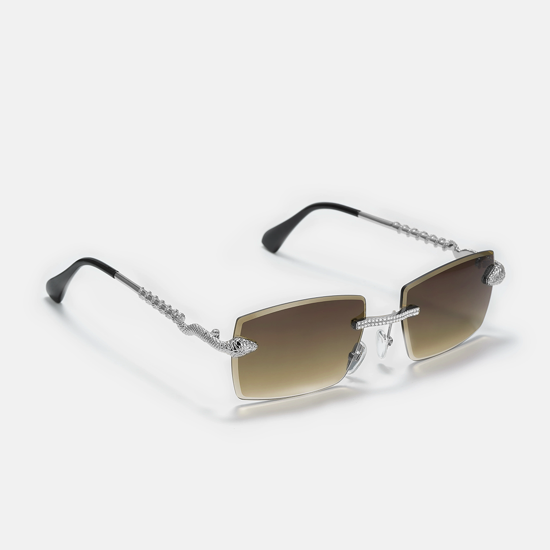 Custom Snake Moissanite Sunglasses In White Gold – ICEGIANT