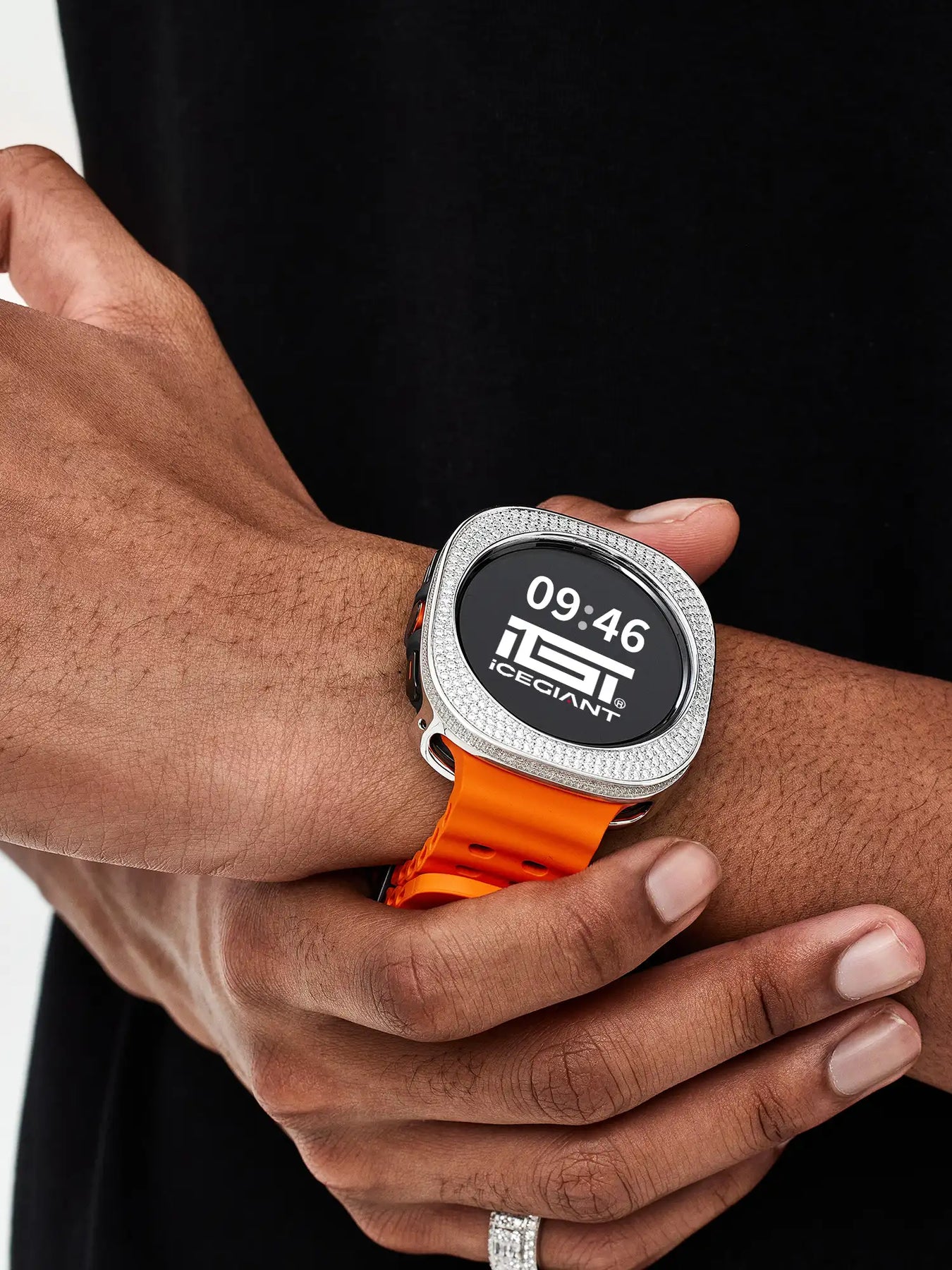 47mm Moissanite Bezel Case Cover For Galaxy Watch Ultra – ICEGIANT