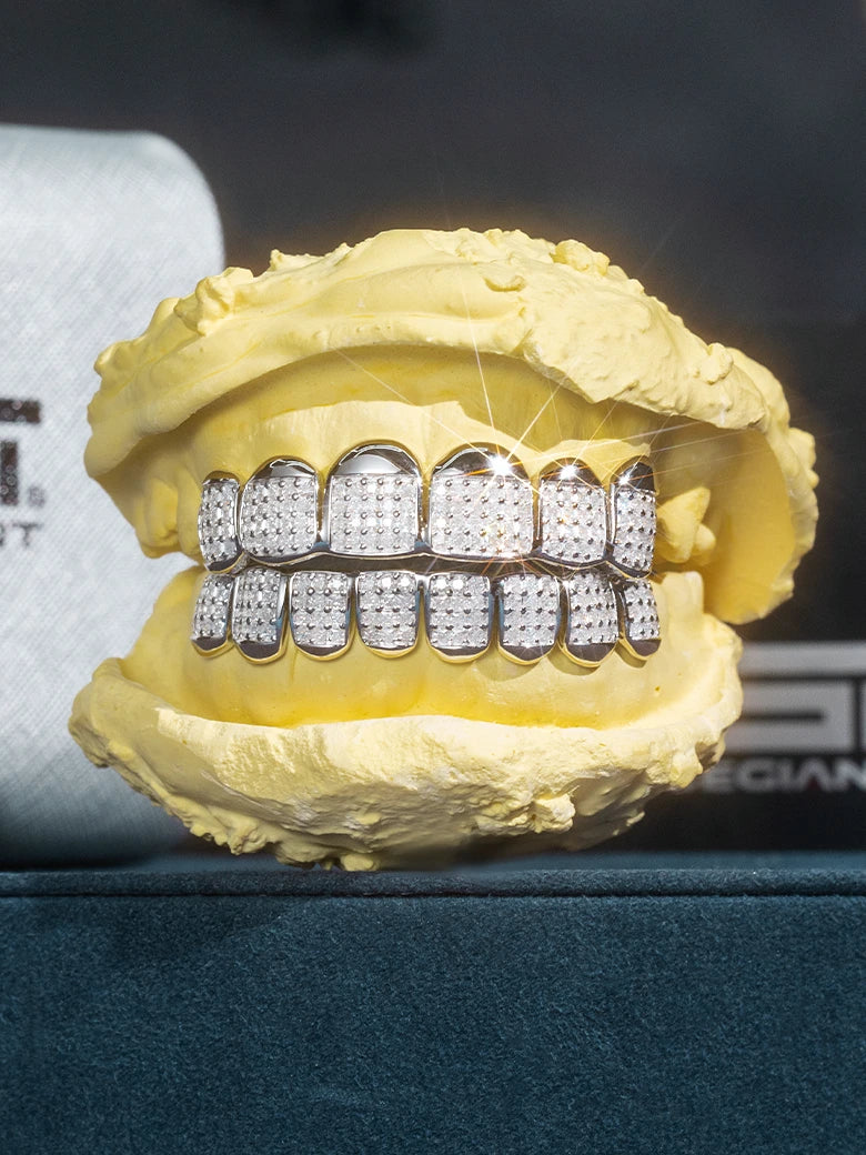 CUSTOM FULLY ICED PRINCESS CUT GRILLZ – ICEGIANT