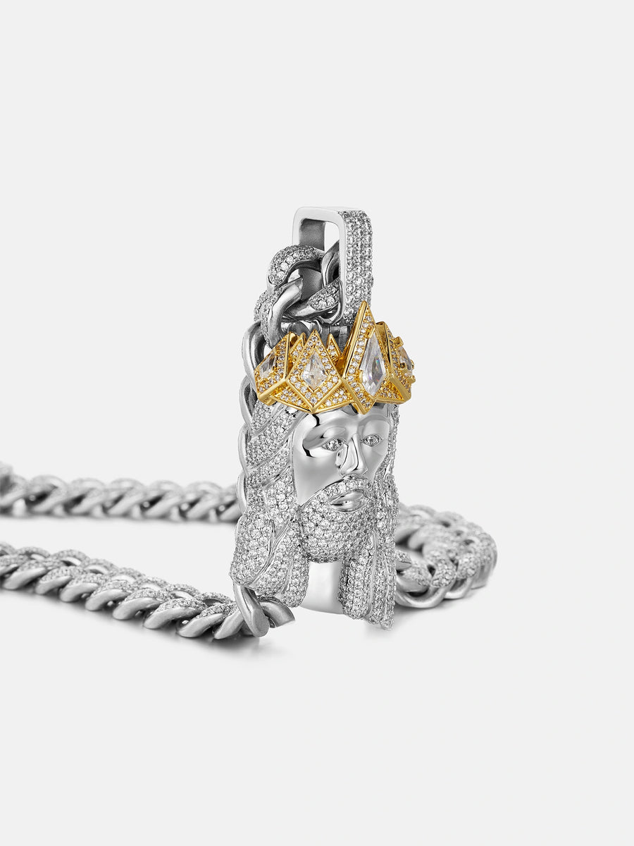 Moissanite Rhombus Crown Of Jesus Pendant – ICEGIANT