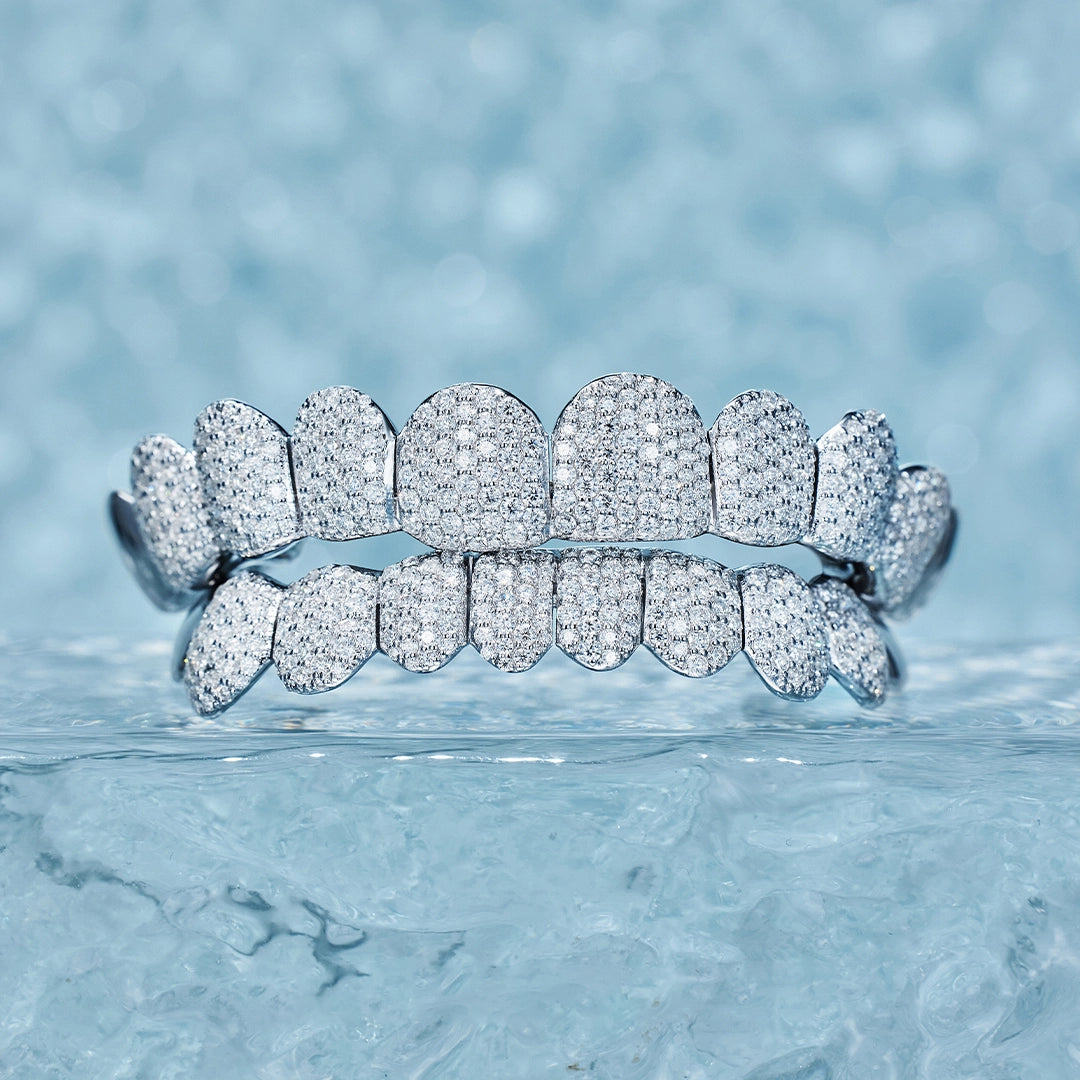 Custom End Capped Moissanite Grillz – ICEGIANT