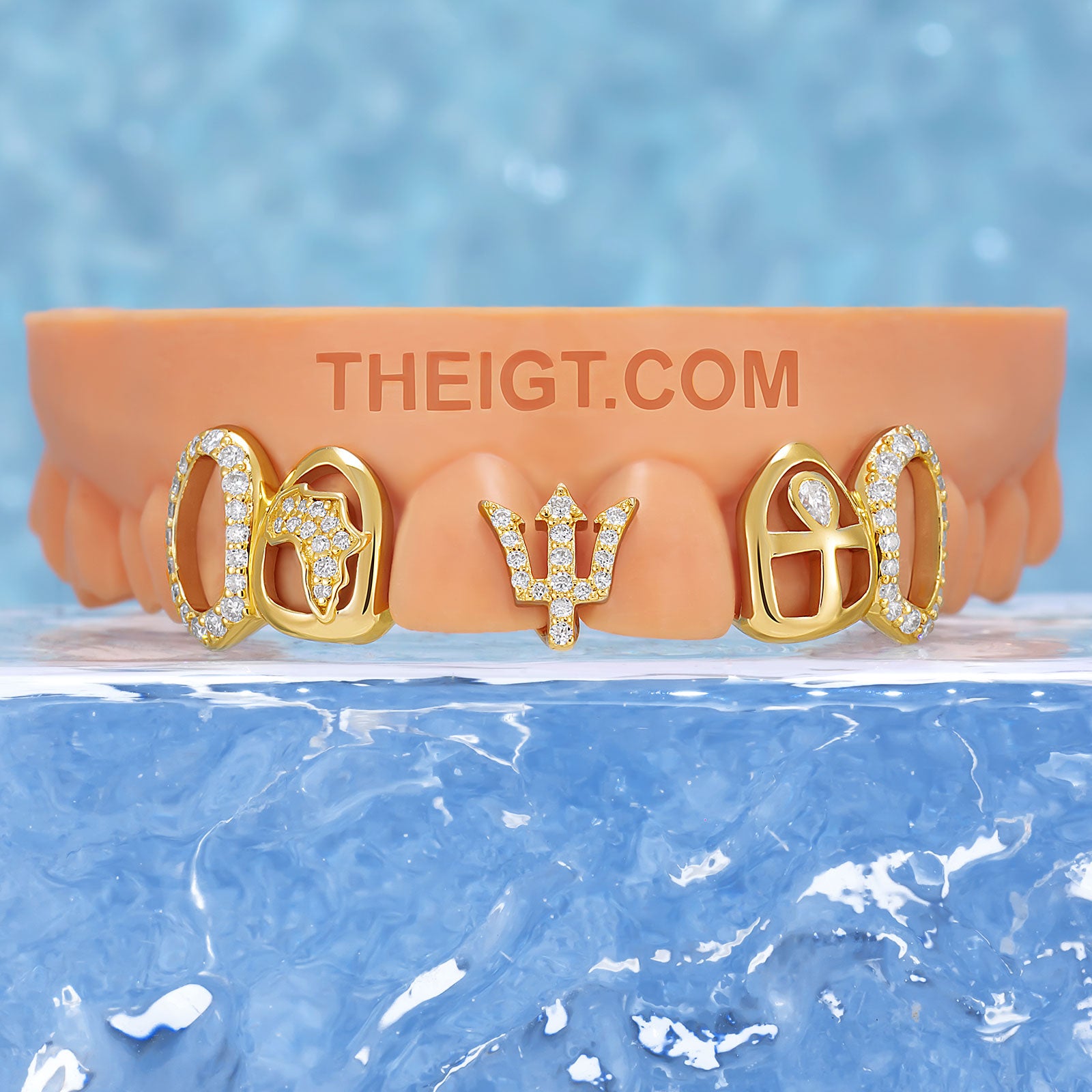 Ankh & Trident Empire Grillz: Bold, Iconic, & Powerful – ICEGIANT