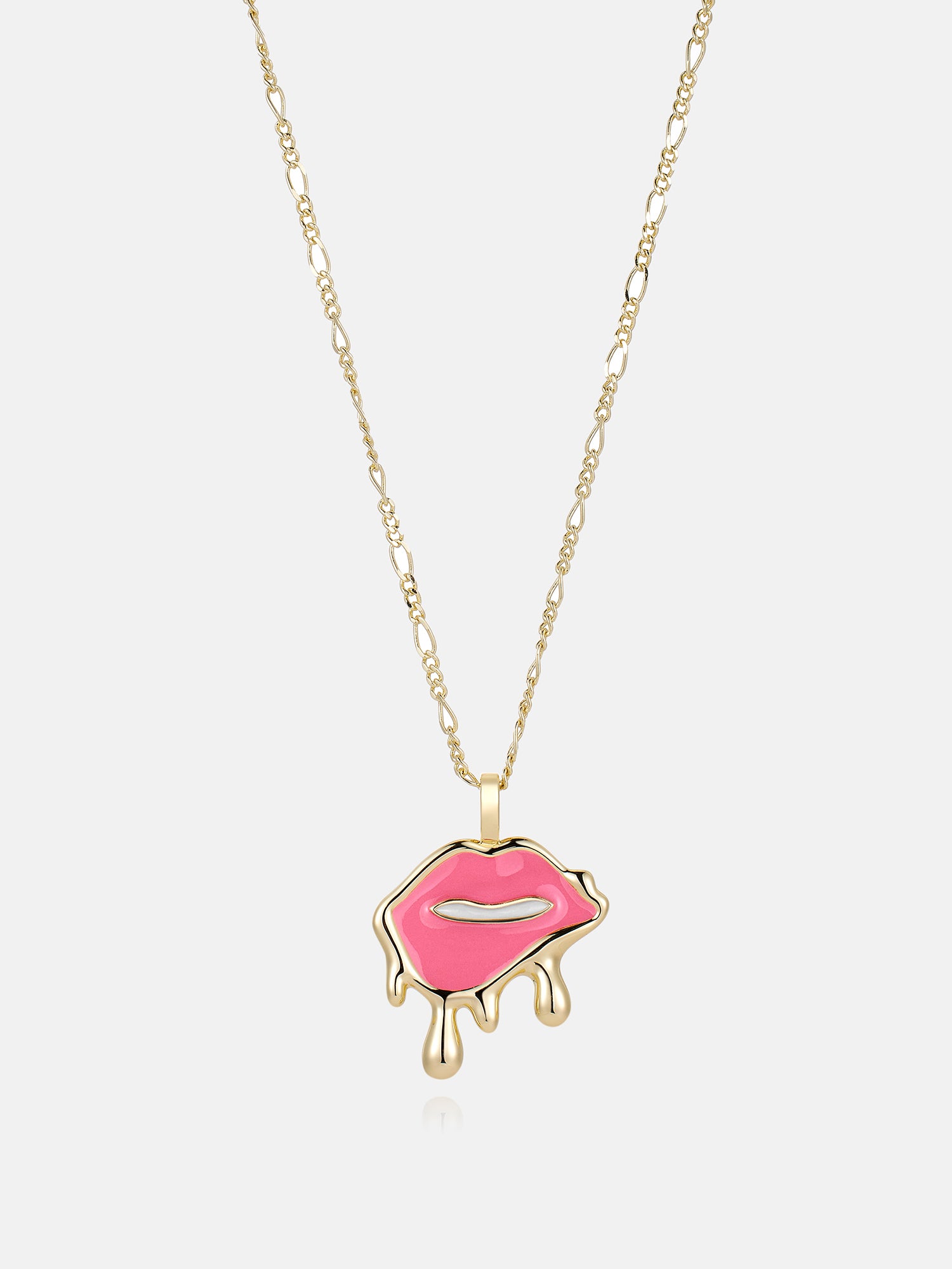Fluid Enamel Lip Necklace – ICEGIANT