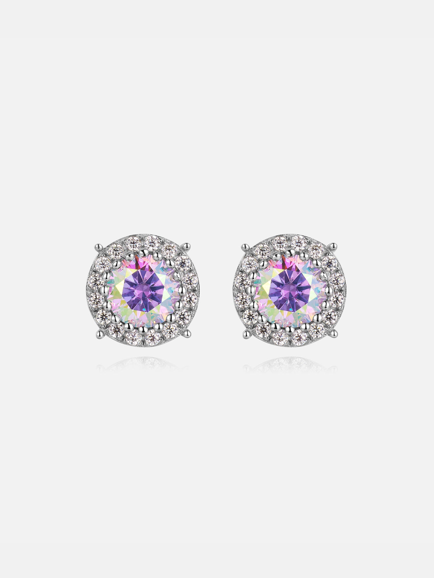 Rainbow Cluster Solitaire Earrings | iCEGIANT – ICEGIANT