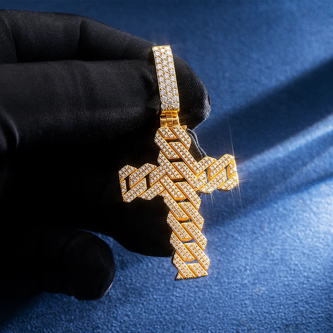 Prong Cuban Cross Pendant – ICEGIANT