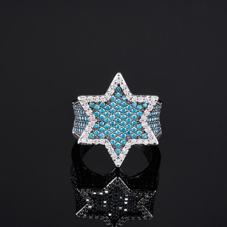 Iced Star Of David Ring – ICEGIANT